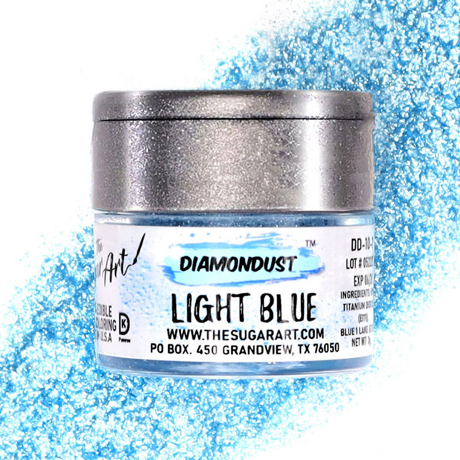 Shop Light Blue Diamond Dust Edible Glitter at Country Kitchen