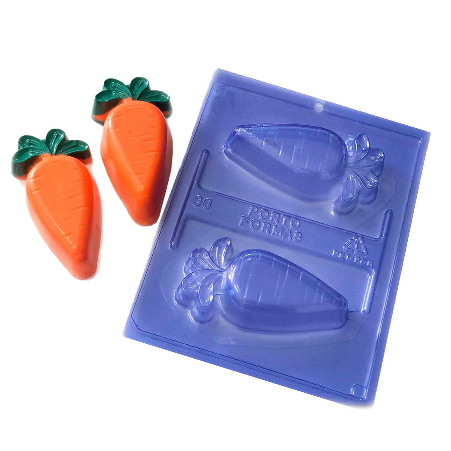 Carrot Three Part Chocolate Mold | Country Kitchen SweetArt